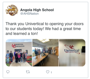Univertical Welcomes Angola High School - Univertical